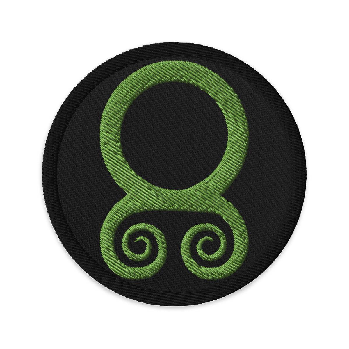 Troll Cross Patch – Green Norse Viking Iron On Embroidered Applique fo ...
